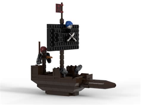 Lego Moc Tiny Pirate Ship By Ashjr Rebrickable Build With Lego