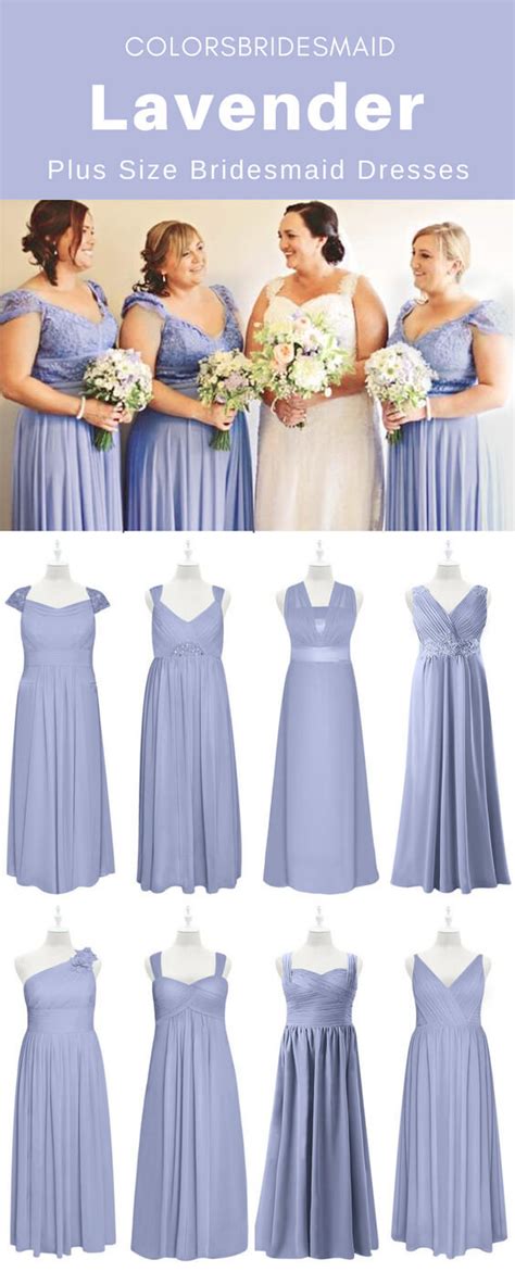 Custom Made Plus Size Lavender Bridesmaid Dresses To Flatter You