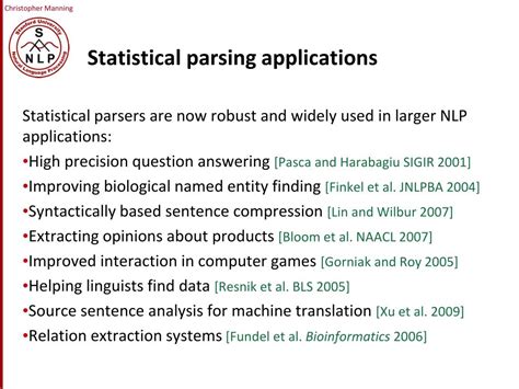 Ppt Statistical Natural Language Parsing Powerpoint Presentation