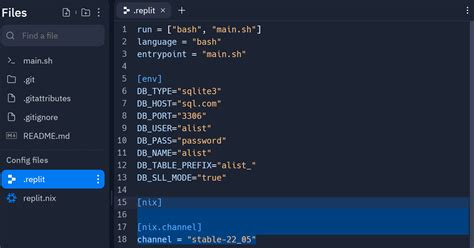 得手动启动，从github导入后启动报错，导致replit自动关闭就没办法访问网址启动了 · Issue 8 · Alist Org