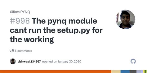 the pynq module cant run the setup py for the working · issue 998