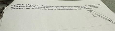 Solved Problem Pts A Kg Block B Slides Chegg