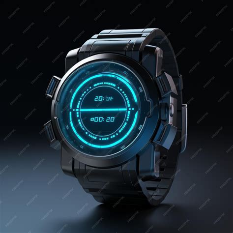 Premium Ai Image Futuristic Watch Product Isolated Background