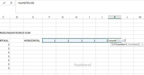 Fungsi Rumus Excel Sum Sumif Sumproduct Dan Sumifs Untuk Keperluan Perhitungan Fuad Excel