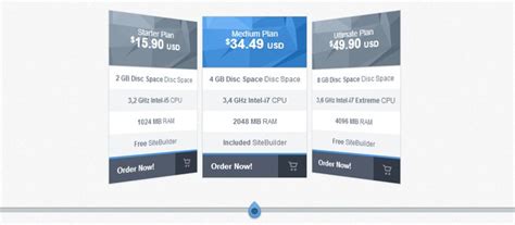 Coverflow One Step Clean Template With Blue Color Accents Packages Are Selected By Moving The