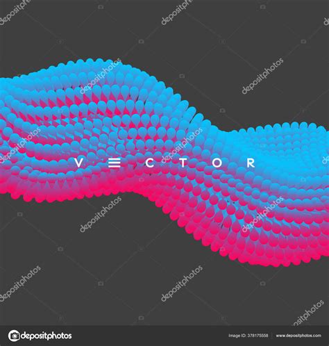 Abstract Background Dynamic Particles Vector Illustration Science Design Stock Vector By