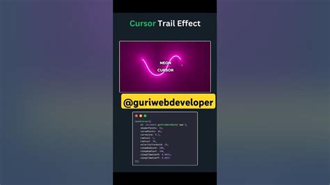 Mouse Cursor Css Coding Javascript Html Ytshorts Shorts