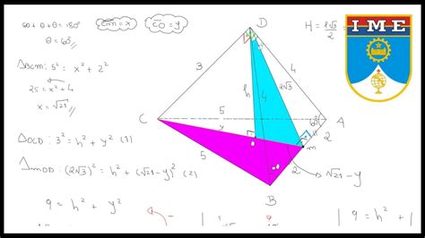 Geometria Espacial Nível Ime Tetraedro Youtube
