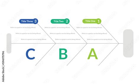 Fishbone Diagram Fish Shaped Infographic With Big Circle And Icon With