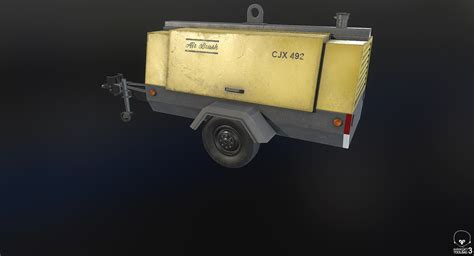 Towable Compressor 3d Turbosquid 1219719
