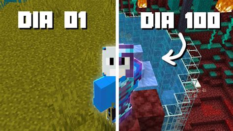 Sobrevivi 100 Dias No Minecraft Youtube