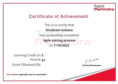 Shubham Sultane On Linkedin Techmahindra Opportunity Agile