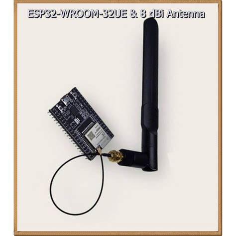 Jual Esp32 Wroom 32ue Esp32 Wroom 32e Esp32 Devkitc V4 32ue And 8dbi