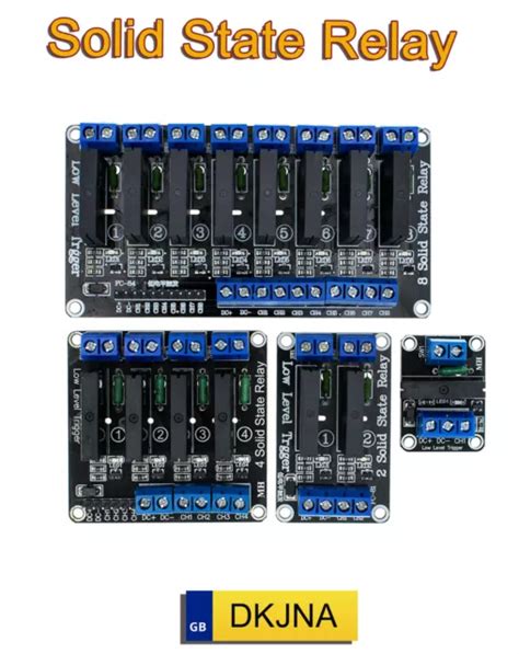 SOLID STATE RELAY Module V Channel SSR For Arduino Raspberry Pi ARM PicClick UK
