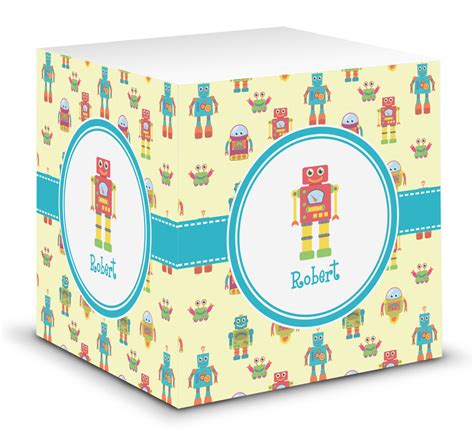 Robot Sticky Note Cube Personalized Youcustomizeit