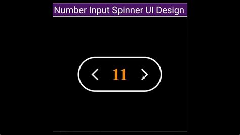 How To Create Number Input Spinner Using Html Css And Js Short