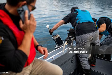 Workers Inspect And Clean A Marine Labs Buoy Data System In The Sooke News Photo Getty Images