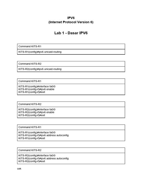 Ccnp Ipv6 Pdf I Pv6 Internet