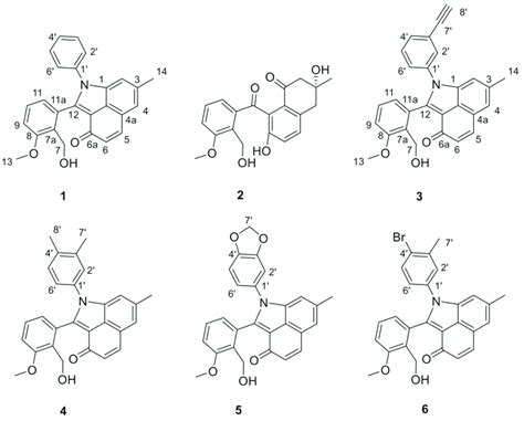 The Structure Of Compounds 1 6 Download Scientific Diagram