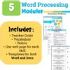 Word Processing Modules 1 5