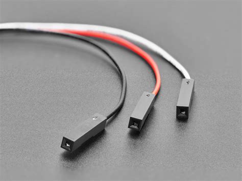 jst sh 1mm pitch 3 pin to socket headers cable 100mm long id 5765 adafruit industries