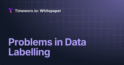 Problems In Data Labelling Whitepaper
