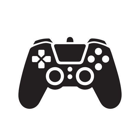 A Gaming Controller Illustration In Black And White 45104848 Vector Art