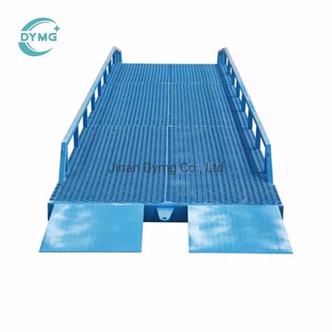 Dymg Heavy Duty Mobile Hydraulic Loading Ramp Adjustable Loading Ramp