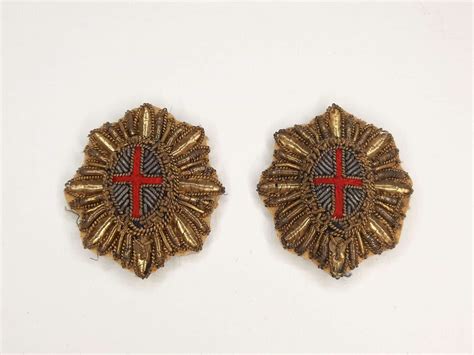 Pair Of Guards Officers Pips In General