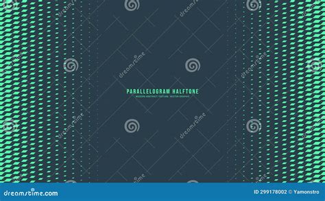 Parallelogram Halftone Vector Dynamic Border Eye Catching Abstract Background Stock Illustration