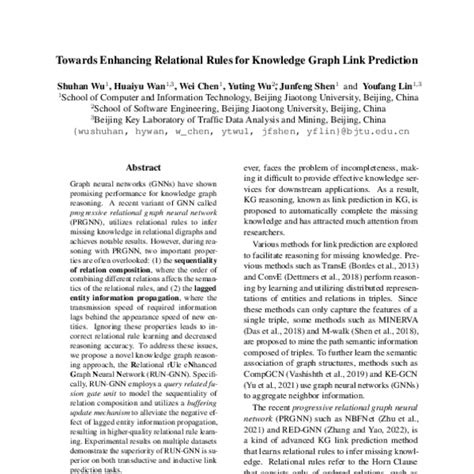 Towards Enhancing Relational Rules For Knowledge Graph Link Prediction