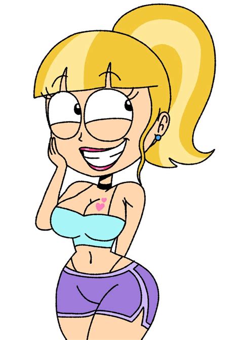 Rule 34 Blonde Hair Boob Tattoo Crop Top Earings G String Lipstick