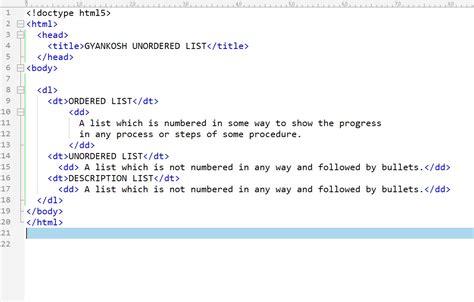 Description Html