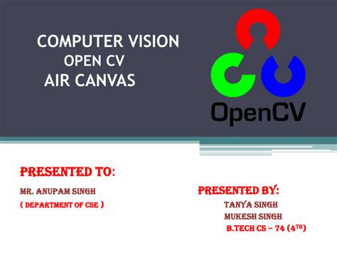 Computer Vision OpenCV Air Canvas Project Presentation