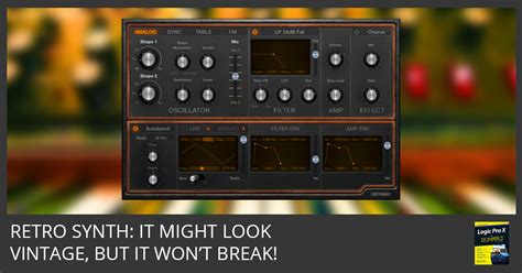 Fusing Four Synths With Retro Synth Logic Pro X For Dummies