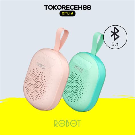 Jual Speaker Bluetooth Robot Rb20 Bluetooth 5 1 Mini Speaker Aktif Portable With Rgb Garansi 1