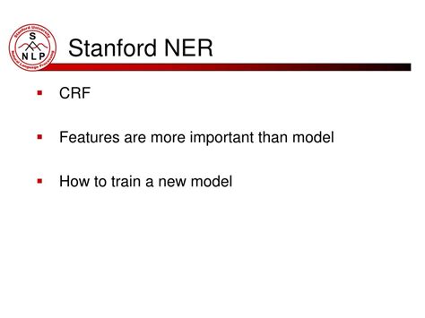 Ppt Named Entity Recognition And The Stanford Ner Software Powerpoint Presentation Id264804