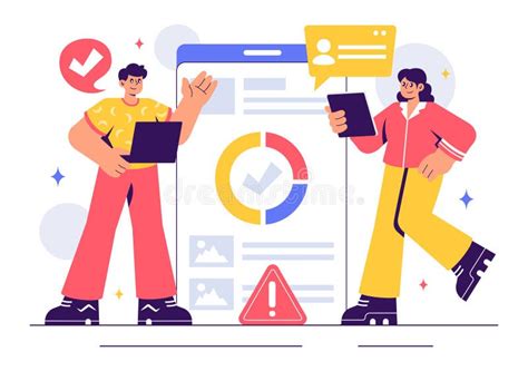 software testing vector illustration with application engineering