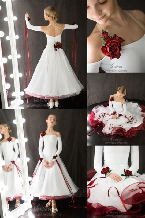 Платье для Стандарта / Dress for Standard. Цветы из ткани | Платья ...