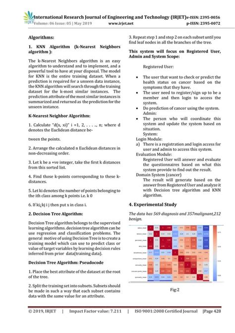 irjet breast cancer disease prediction using machine learning