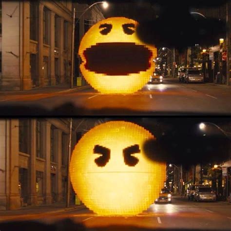 Pacman Front View Pac Man Bar Pixel Art Pixels Movie Orange