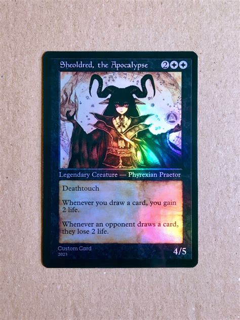 Sheoldred The Apocalypse Proxy Foil Mtg Etsy