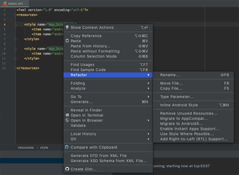 Refactoring Why I Cant Rename Style Resources With Dot Notation In