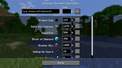 Custom Item Despawn Duration Minecraft Mod