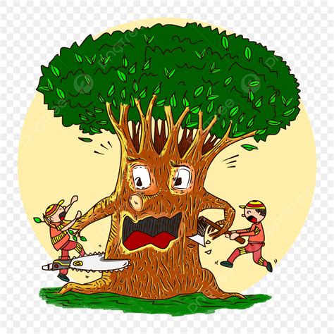 Illegal Logging Clipart