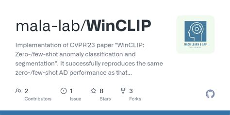 Github Mala Labwinclip Implementation Of Cvpr23 Paper Winclip Zero Few Shot Anomaly