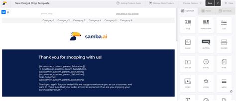 Basic Guide For Drag Drop Editor Samba Ai