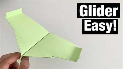 How To Make Flying Glider Paper Airplane Easy Origami Youtube