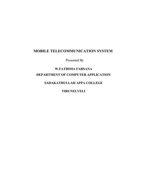 Mobile Telecommunication System Converted Pdf