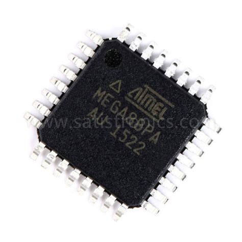 microchip chip atmega88pa au tqfp32 8bit mikroconroller 20 mhz 8kb 5 5v